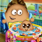 Pou Baby Wash - Free Mobile Game Online